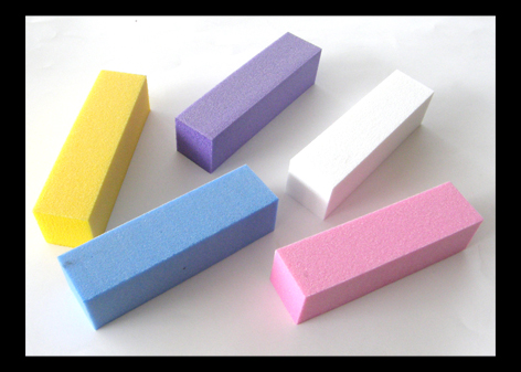 Nirvana Collection Coloured 4 sided Block Buffers-Blue - Beauty Salon ...